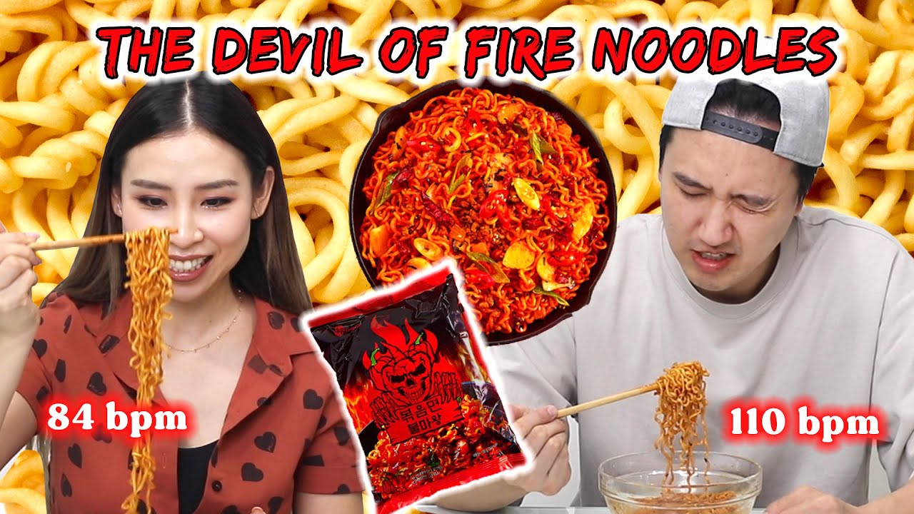 Trying Korea’s Spiciest Noodles While Tracking Our Heart Rates! 🔥