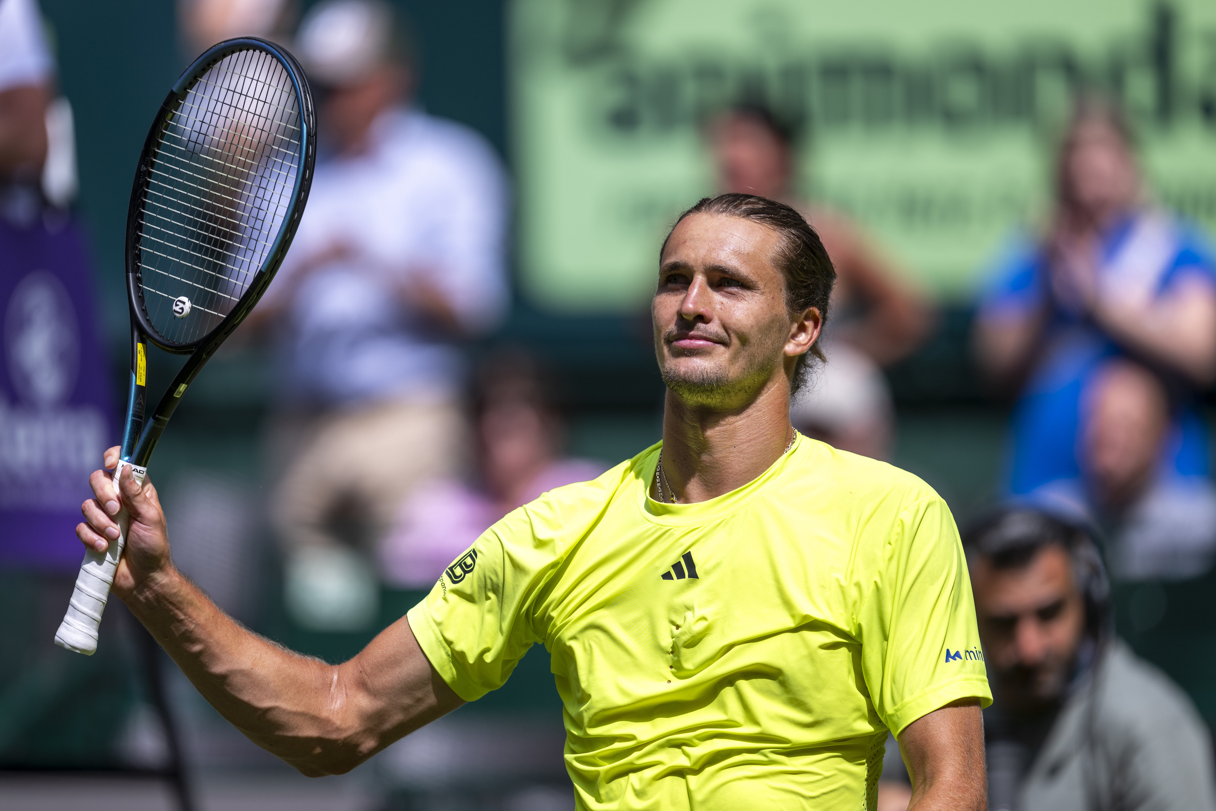 Chaos at Halle: One fan injured after advertising panel fell during ...