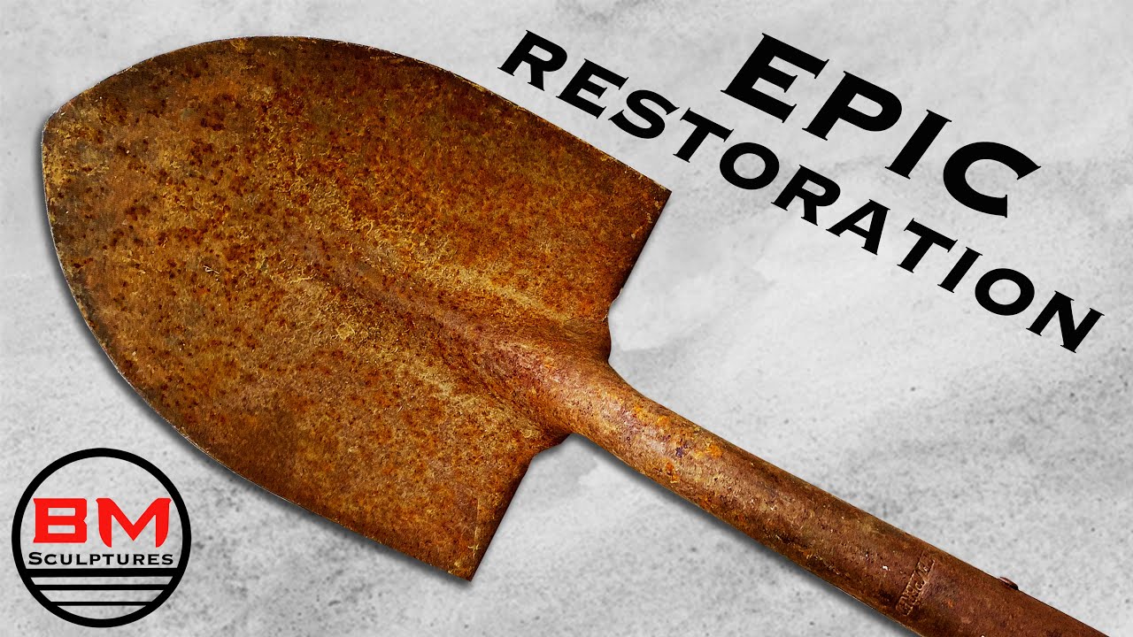 Antique Rusty Shovel Restoration || Woodworking, Metalworking & Metal ...