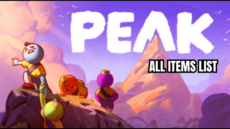 All items in PEAK explained