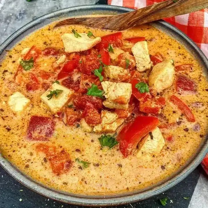 This Creamy Bell Pepper and Chicken Soup Is the 20-Minute Comfort Meal ...