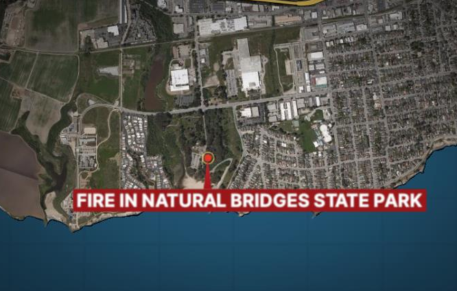 Natural Bridges State Park evacuated due to fire