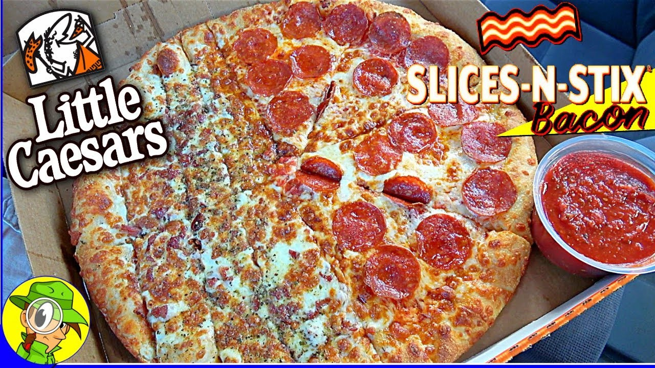 Little Caesars® Slices-n-stix® Bacon Pizza Review