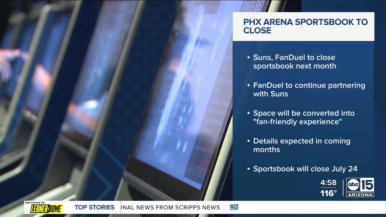 FanDuel Sportsbook closing at PHX Arena, space will be transformed into ...