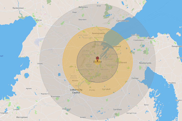 Ireland nuclear bomb map shows potential catastrophic damage amid World ...