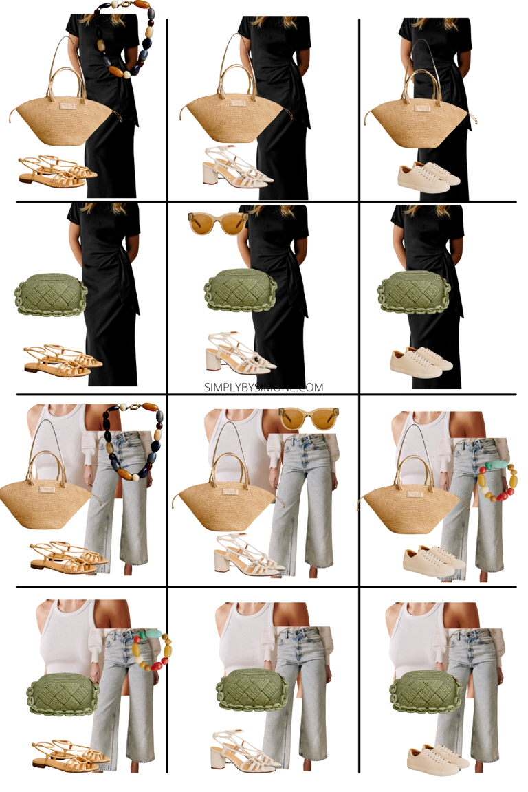 Sezane Summer Capsule Wardrobe – 12 Pieces, 48 Outfits