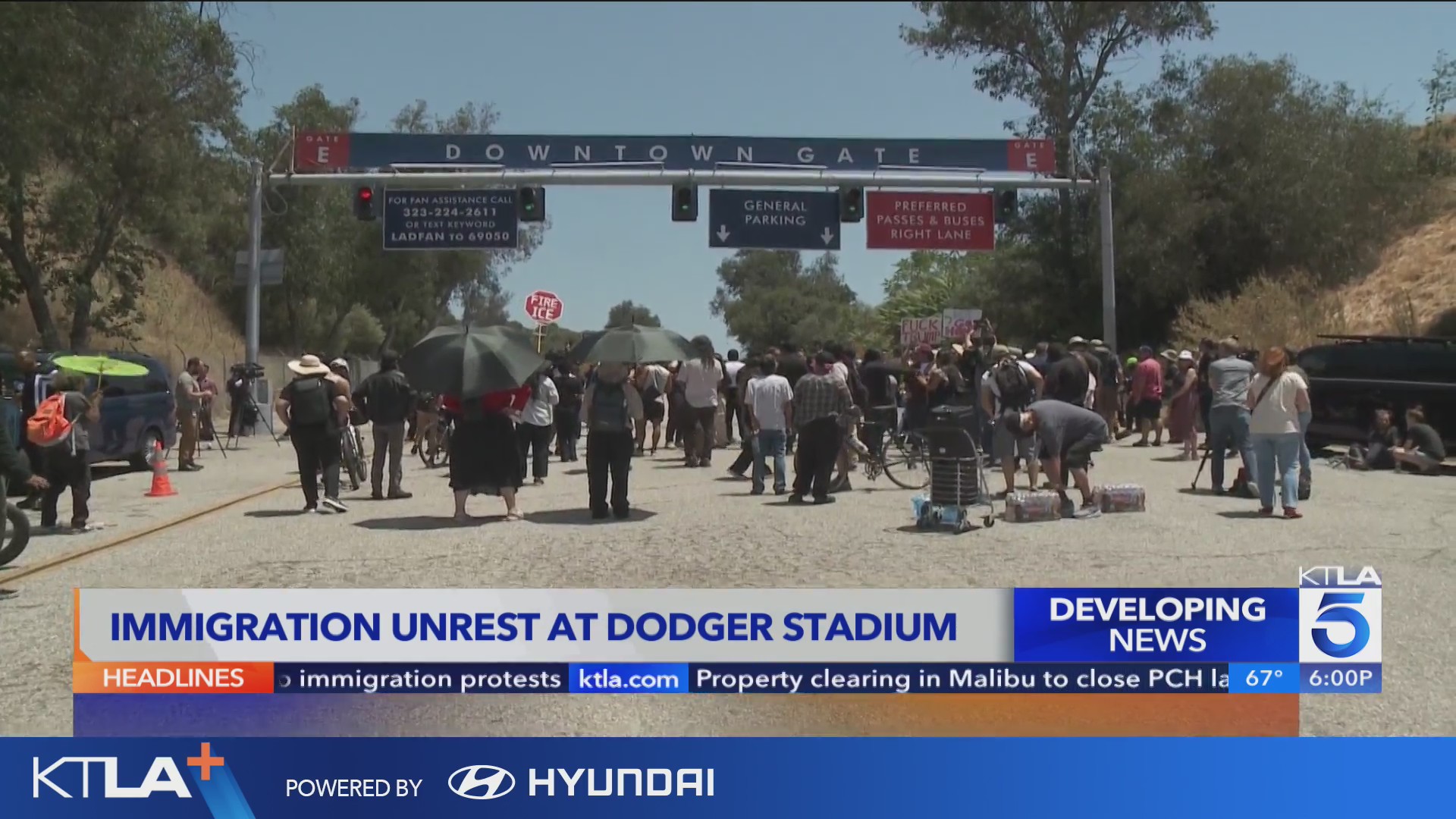 ICE agents denied entry to Dodger Stadium in L.A.