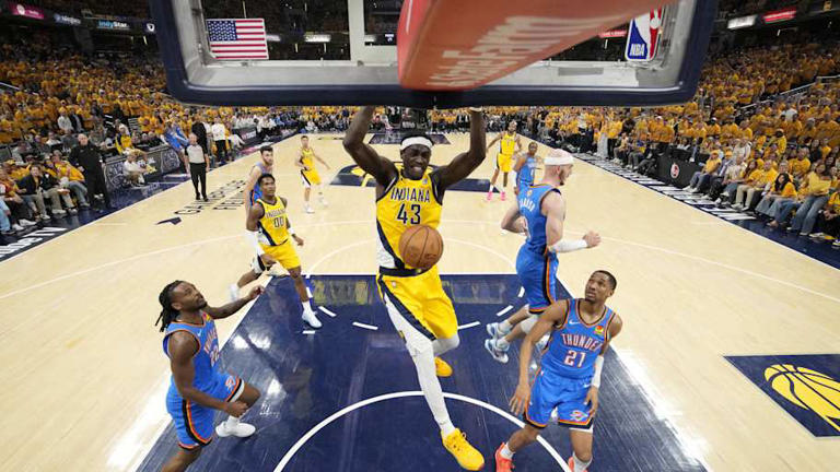Pascal Siakam's Dunk Went Viral In Thunder-Pacers Game