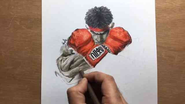Drawing Ryu - Street Fighter Timelapse | Artology