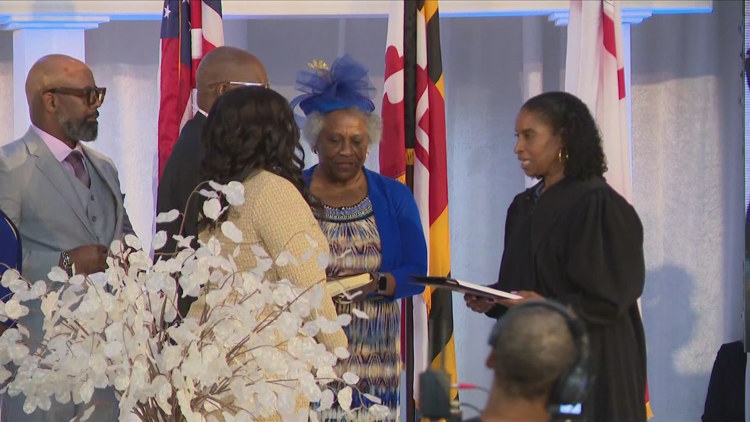 Aisha Braveboy sworn in as Prince George's County Executive in star ...