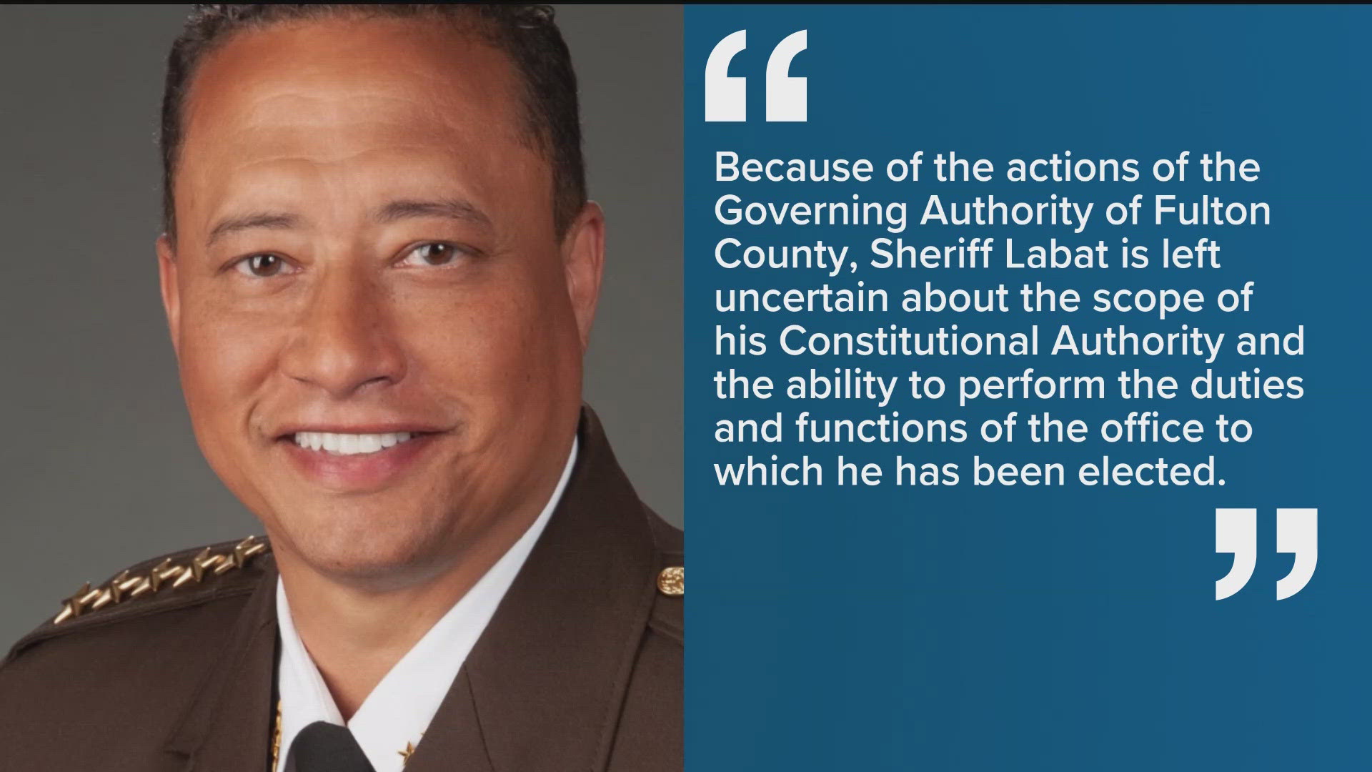 Fulton County sheriff files lawsuit claiming county interfered with ...