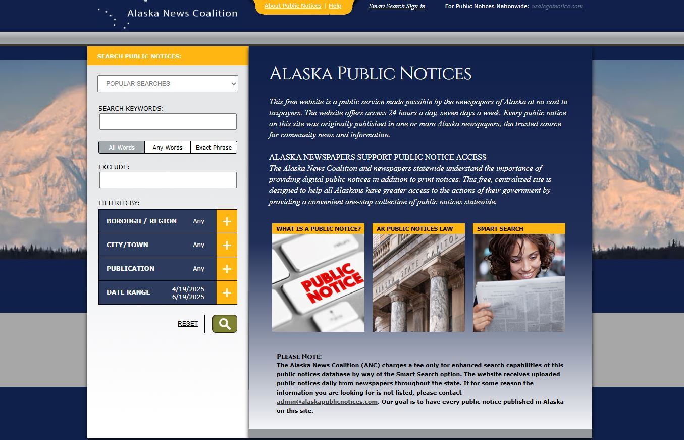 Public notices transition to online site