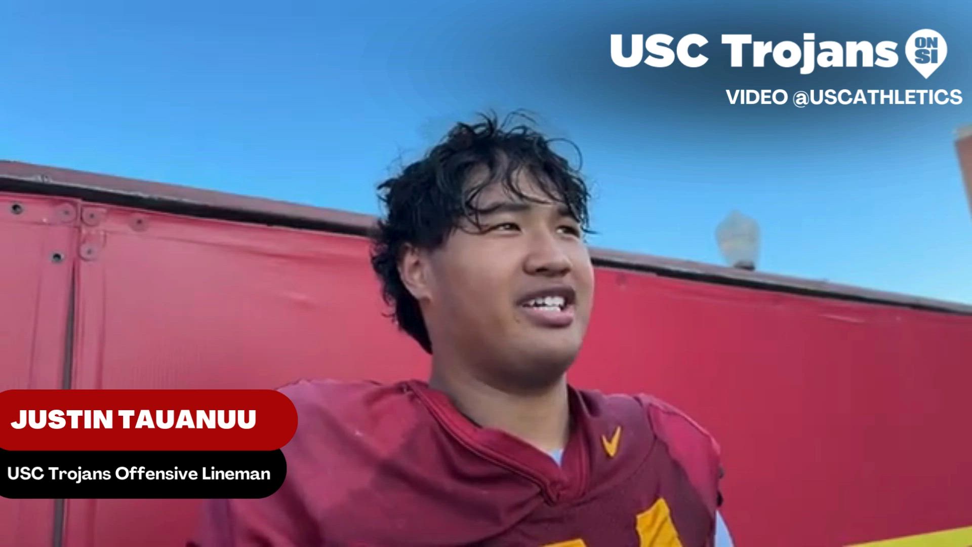 USC Offensive Lineman Justin Tauanuu Discusses playing in the bowl game