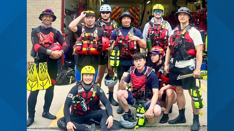 South Korean firefighters who came to Colorado for training respond to ...