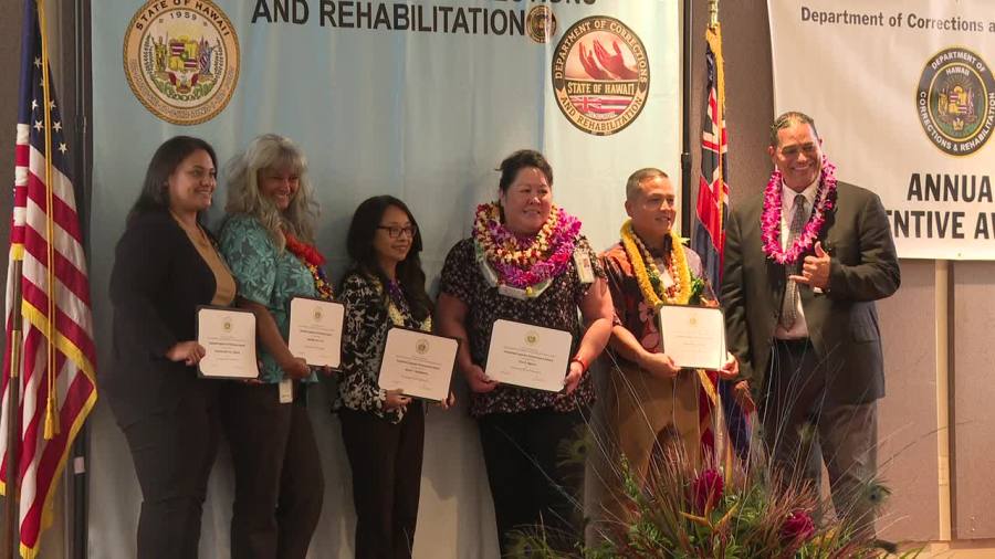 Hawaii Corrections Department honors outstanding employees