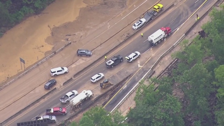 I-40 in Cocke County closed again after rockslide, flooding; TDOT says ...