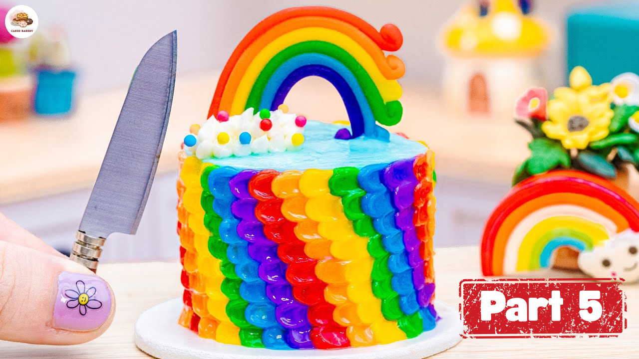 Tasty Rainbow Cake 1000+ Miniature Rainbow Cake Recipe Best Of Rainbow ...