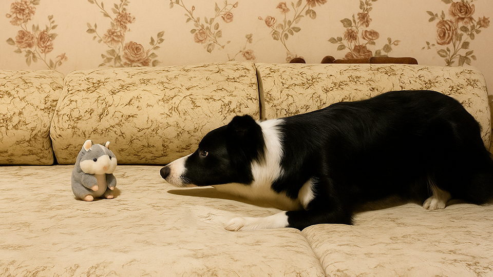 Dog Stares Down Toy Hamster in Epic Stand-Off – So Funny & Intense ...