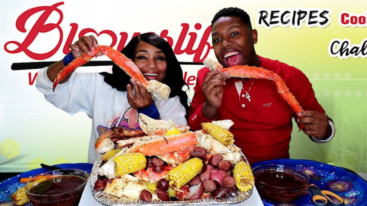 Seafood boil with Zaddy: lobster, crab, and shrimp