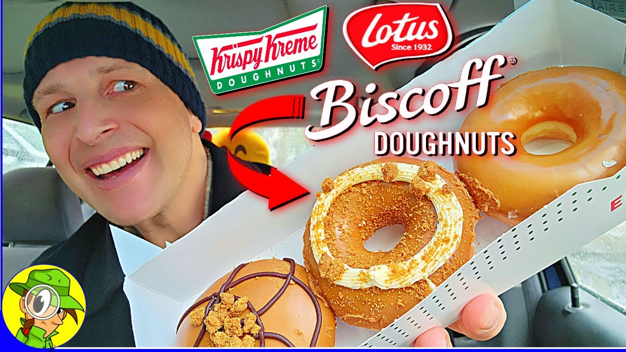 Krispy Kreme® Lotus Biscoff® Cookie Butter Doughnuts Review