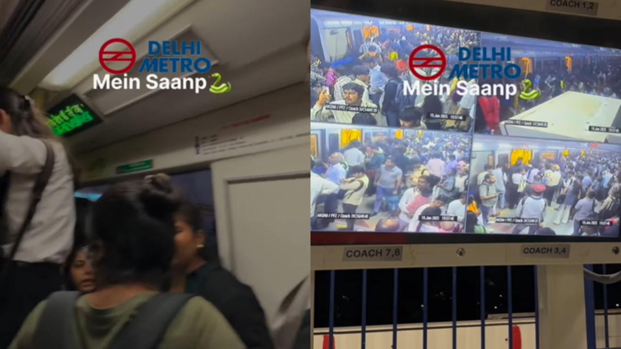 ‘Delhi never disappoints’: 'Snake' scare sparks frenzy in Delhi Metro ...