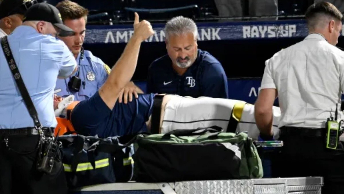 MLB: Rays Reliever Hospitalized After Frightening 105 mph Foul Ball Hit ...