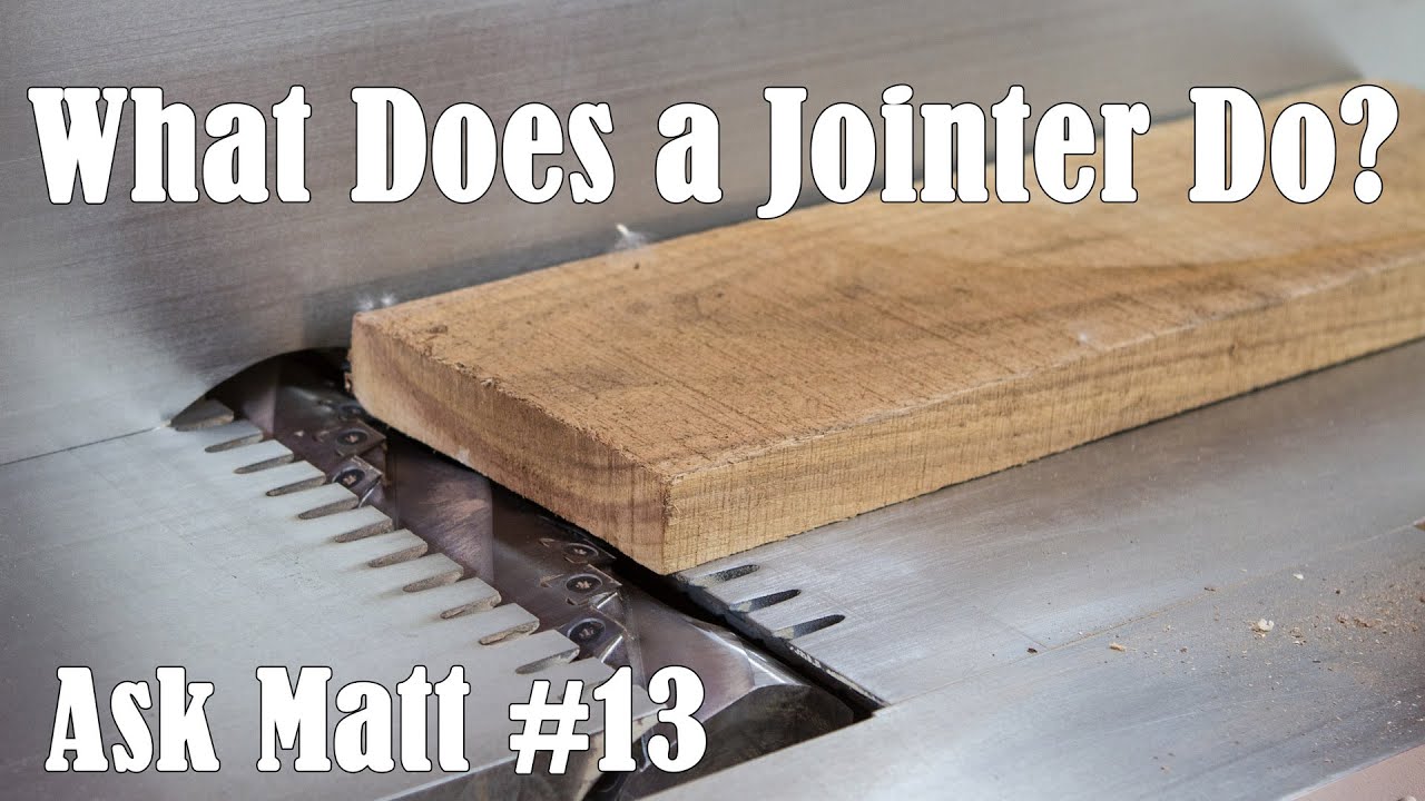 What does a jointer really do?