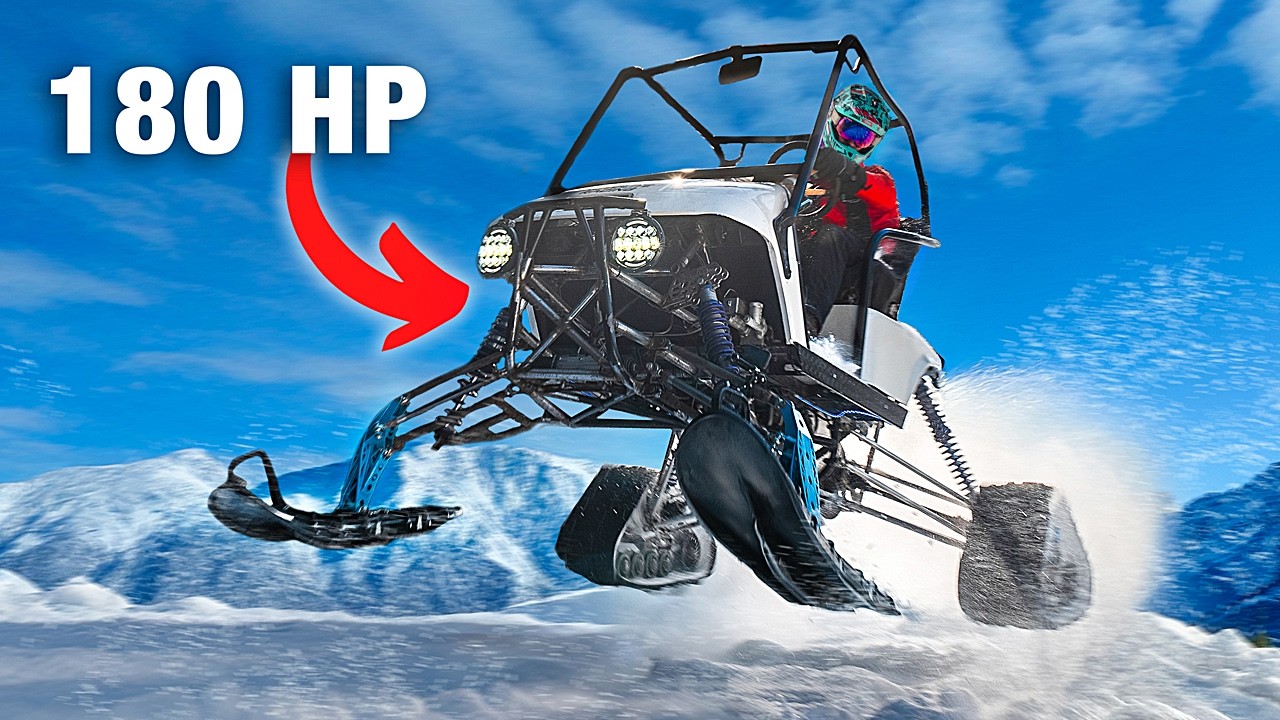 We built an Overpowered Golf Kart For the Snow!