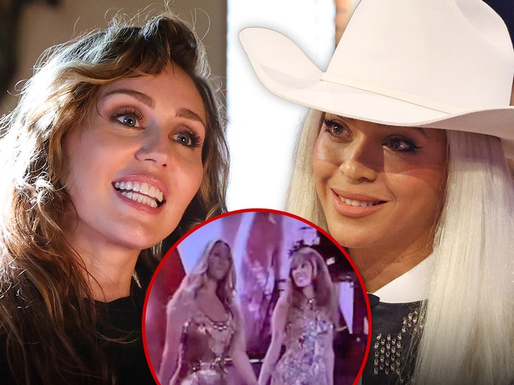 Miley Cyrus Joins Beyoncé Onstage in Paris for Surprise Duet