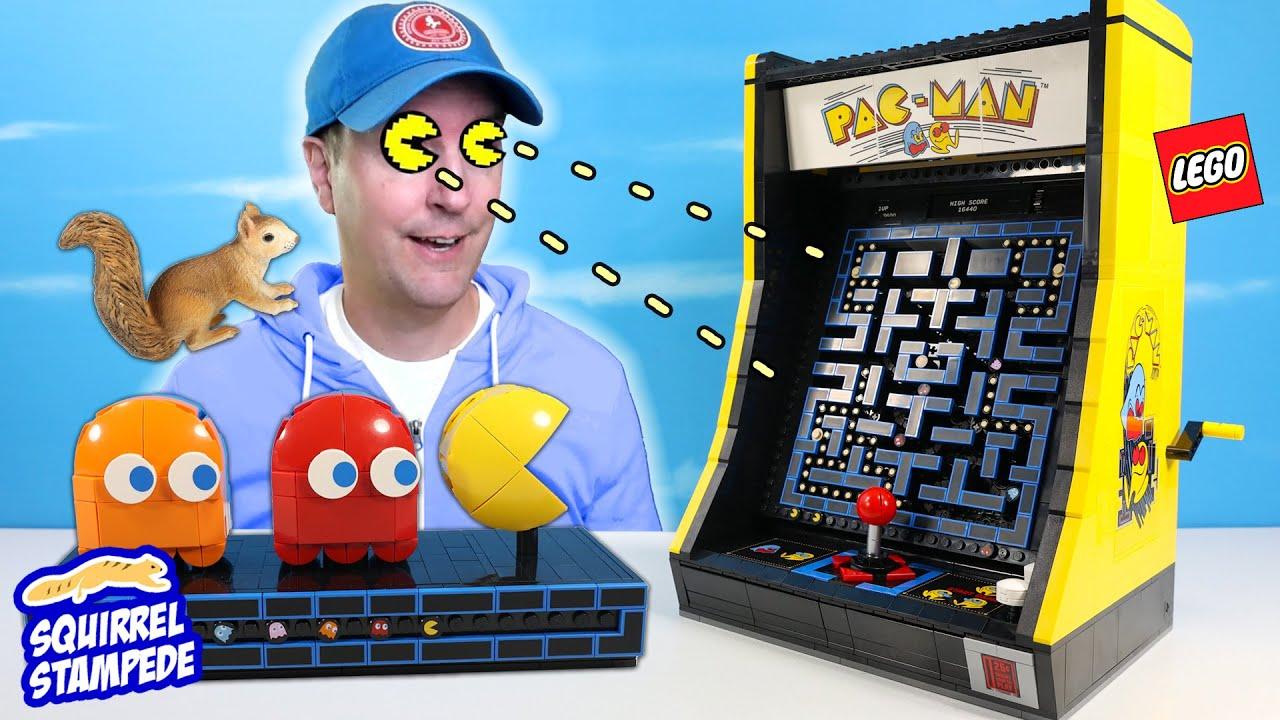 Lego Icons Pac-man Arcade Set Machine Speed Build & Gaming Review!