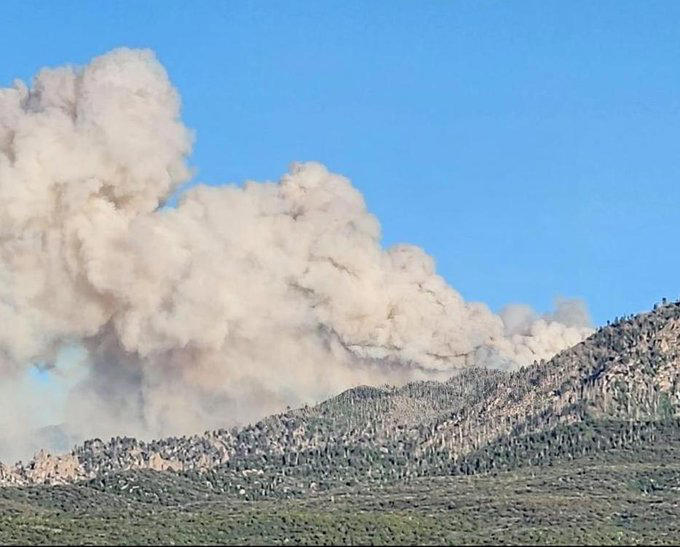Forsyth Fire burning near Pine Valley in Washington County