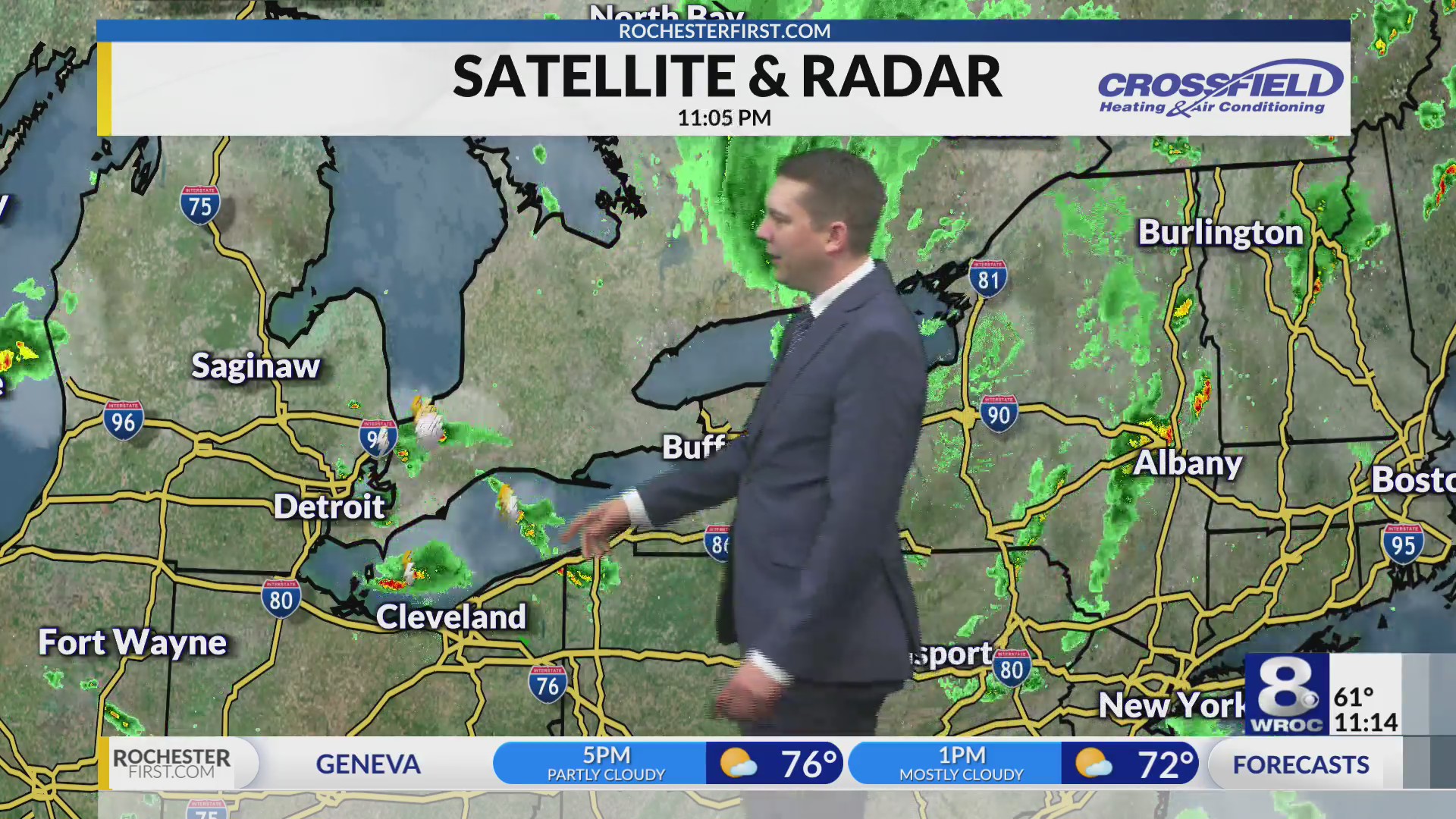 Rochester's Thursday overnight forecast