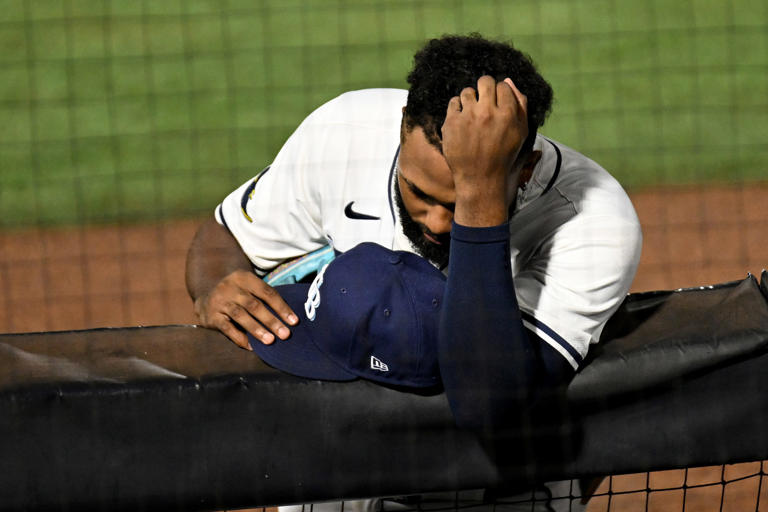 Frightening scenes: Rays pitcher Hunter Bigge carted off after being ...