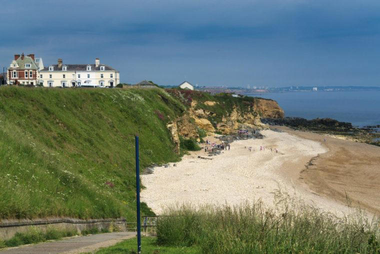The heritage harbour town with coloured sea glass and a historic spa resort