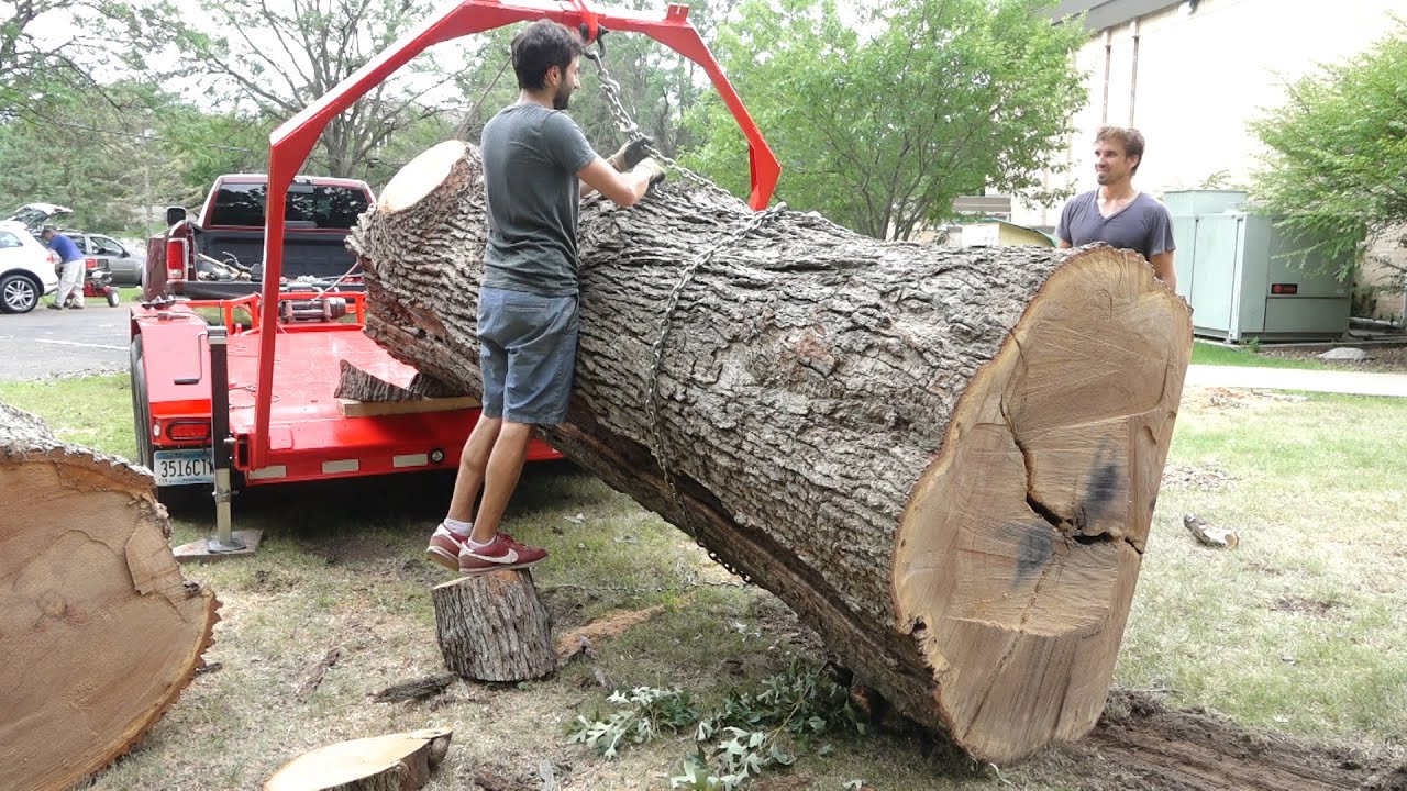 First Trip With My Urban Logging Trailer