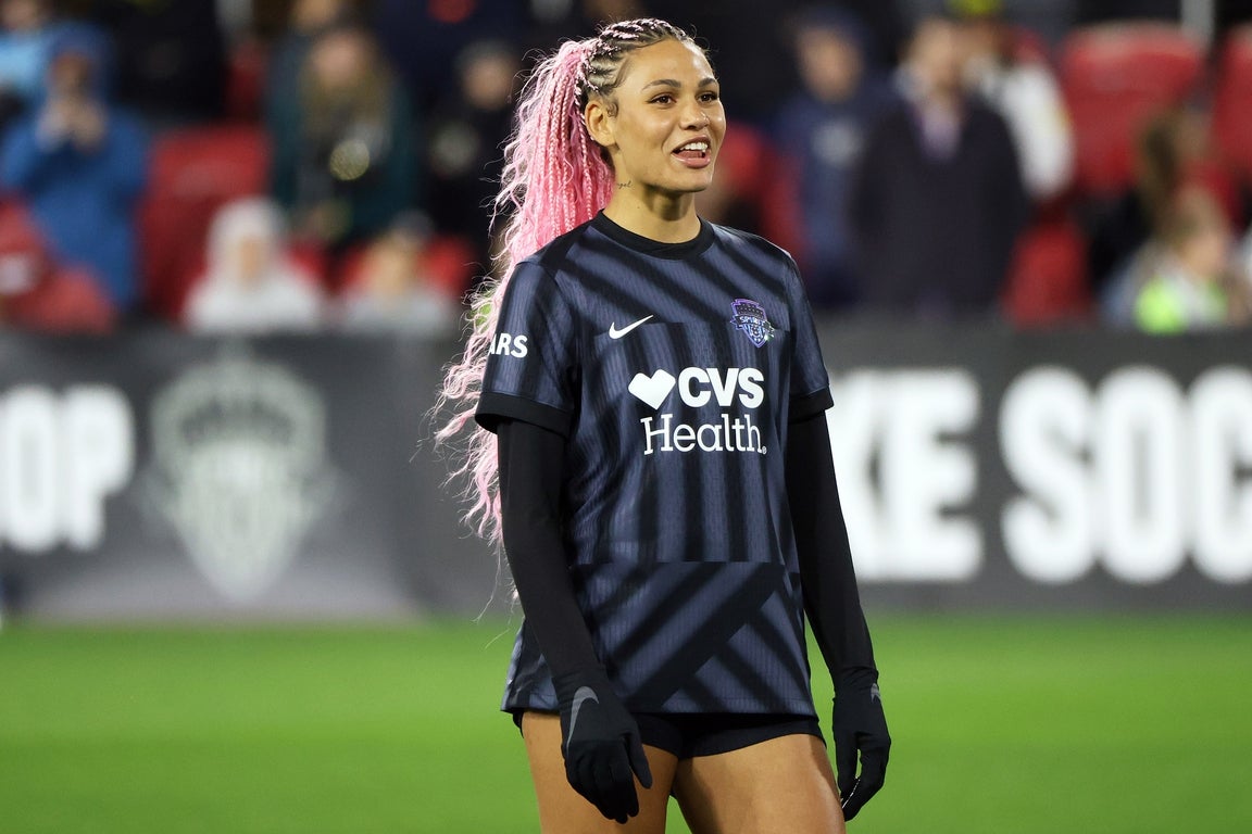 Standout photos of Trinity Rodman, USWNT star and rising soccer icon