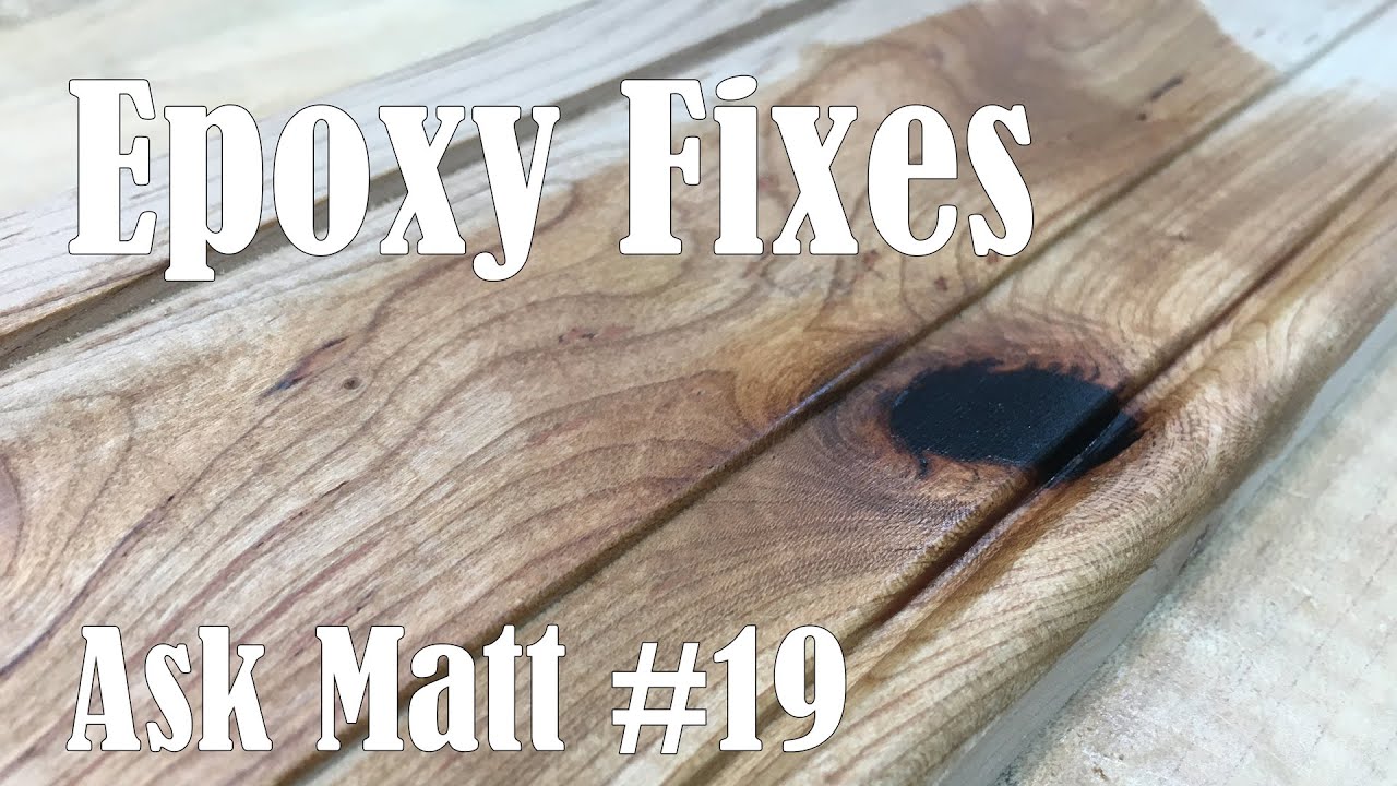Filling wood defects with epoxy