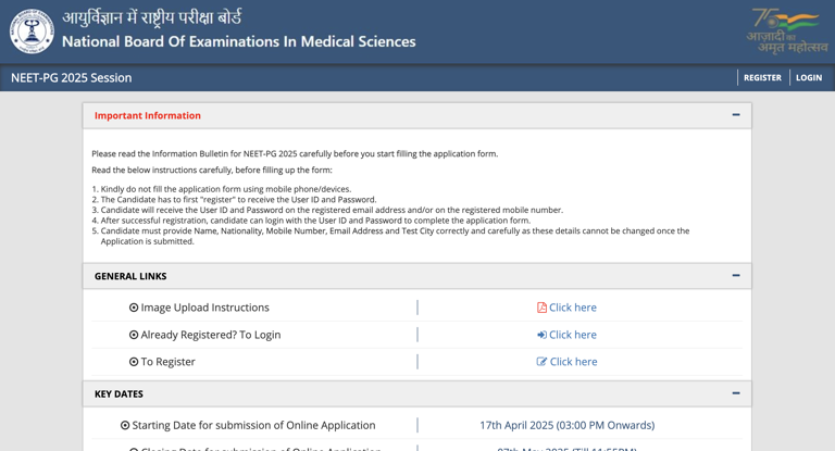 NEET PG 2025 application edit window opens at natboard.edu.in: Check list of editable fields here
