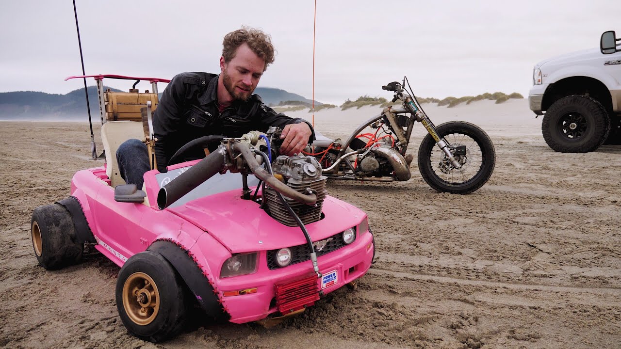 Barbie Car Turbo #2 Testing and Driving on the Oregon Coast 4K