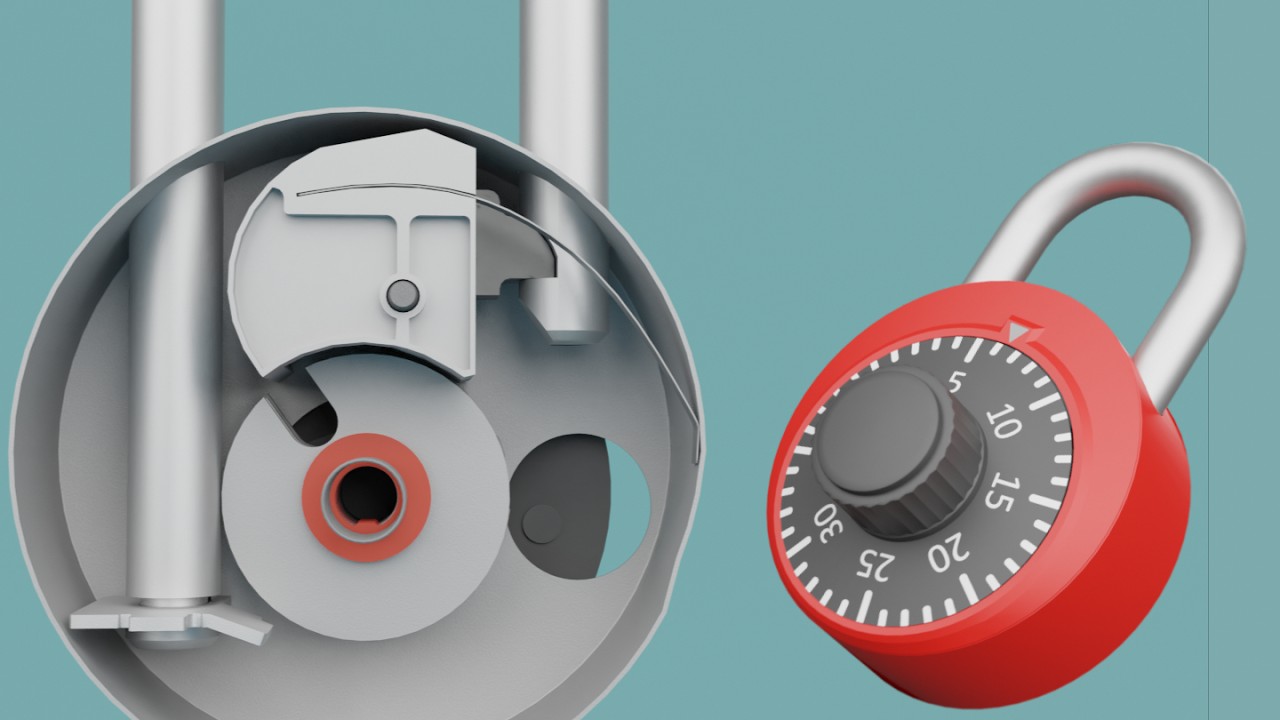 How a combination lock really works