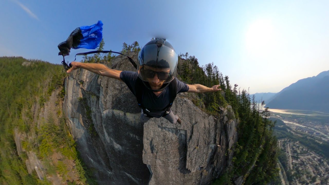 Epic Running BASE Jump off a Ramp | Immersive 360 VR