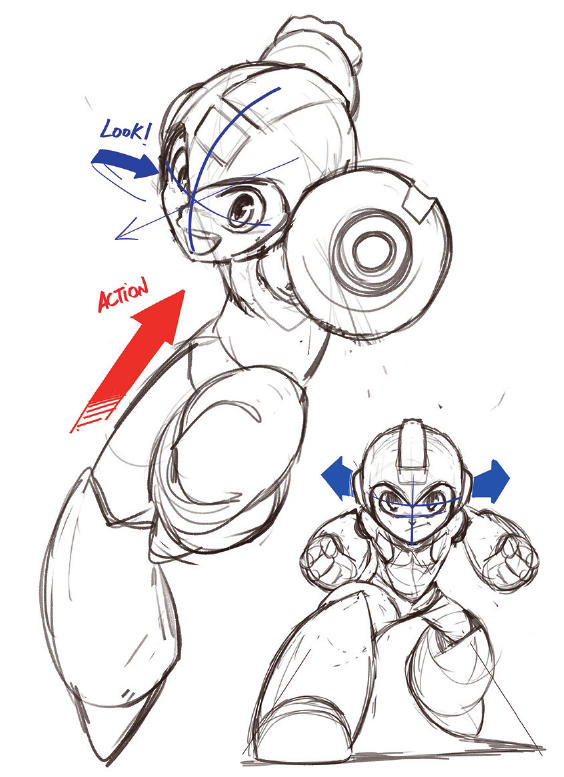 Here's how we made the cover art for the new Mega Man Timelines