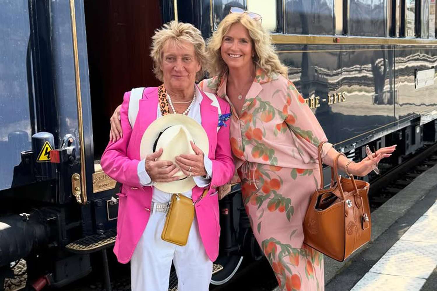 Rod Stewart and Penny Lancaster Take Romantic Train Ride from Paris to ...