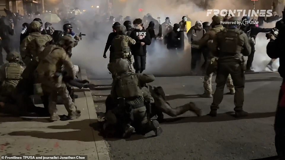 Portland Anti-ICE protests escalate with tear gas and rubber bullets