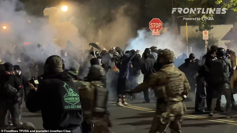 Portland Anti-ICE protests escalate with tear gas and rubber bullets