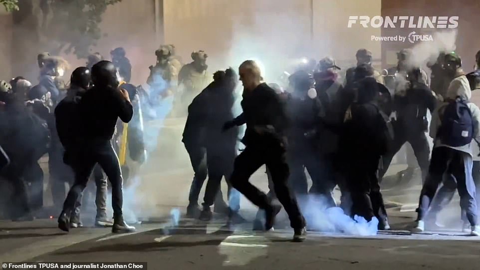 Portland Anti-ICE protests escalate with tear gas and rubber bullets