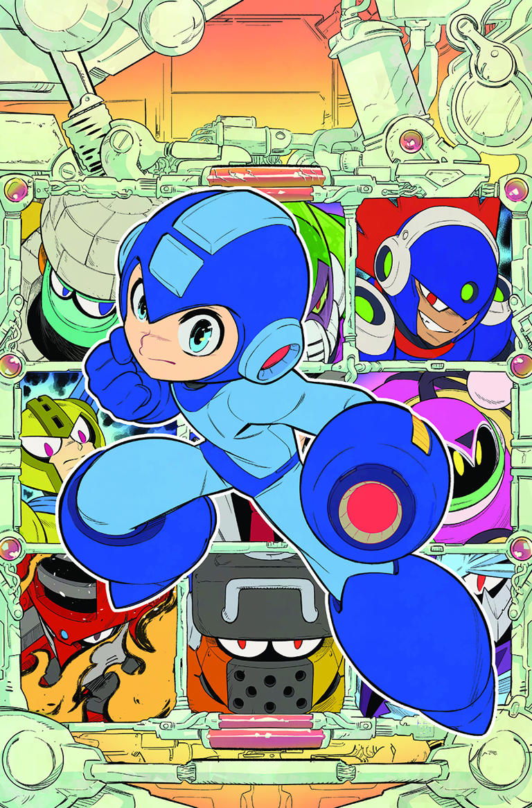 Here's how we made the cover art for the new Mega Man Timelines