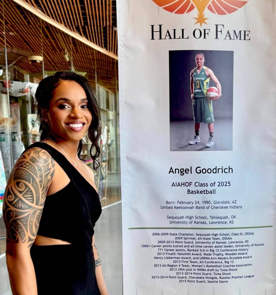 Former KU Jayhawks great Angel Goodrich, now a firefighter, earns Hall ...