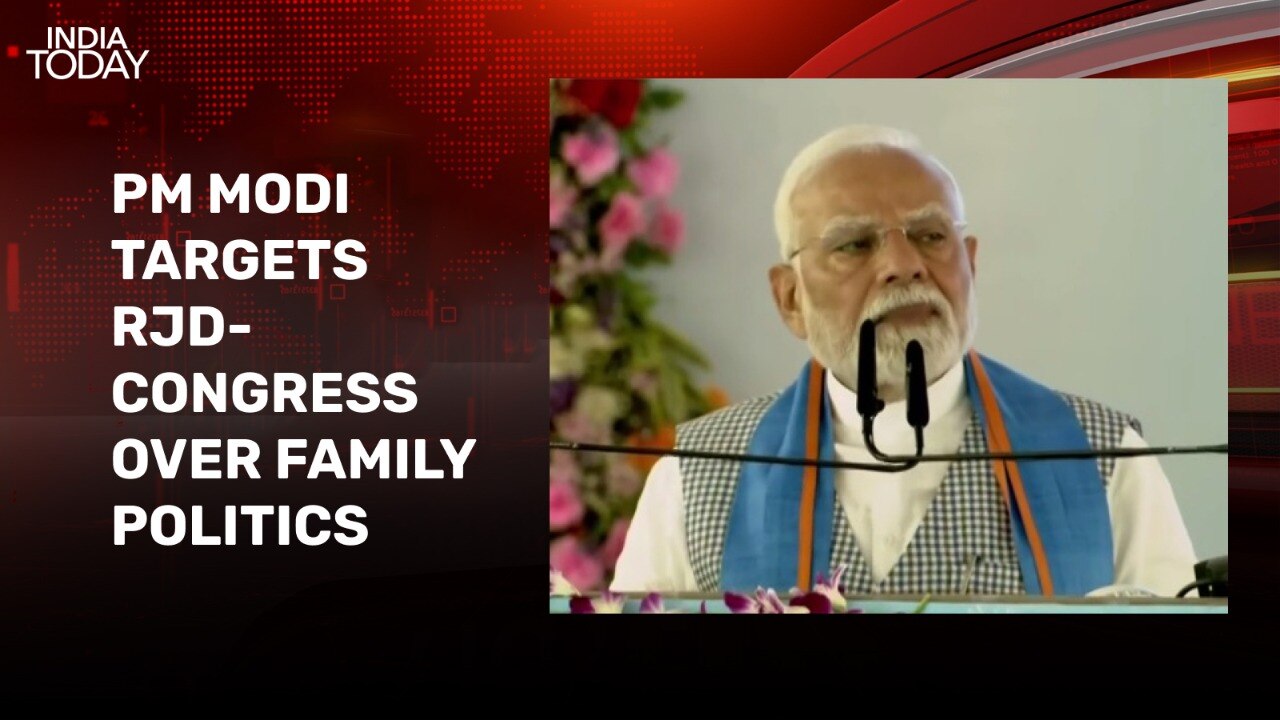 PM Modi slams RJD, Congress for dynastic politics at Bihar rally