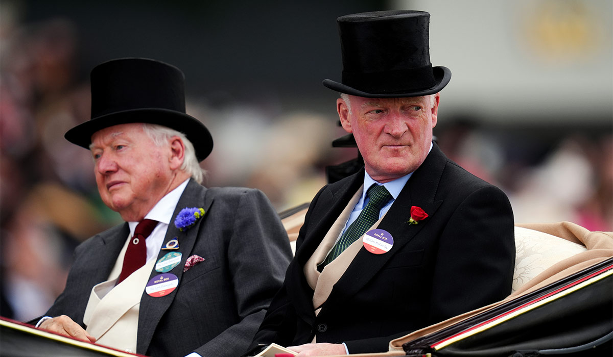 Willie Mullins and wife Jackie fly the flag for Ireland as they join ...